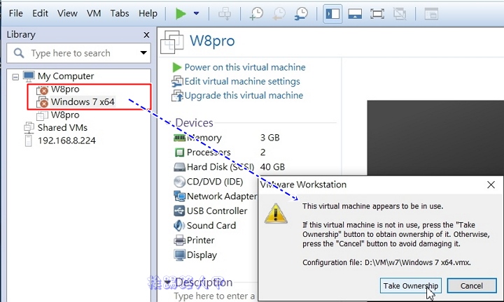 VMware Workstation出現 This virtual machine appears to be in use怎麼辦？ - 電腦王阿達